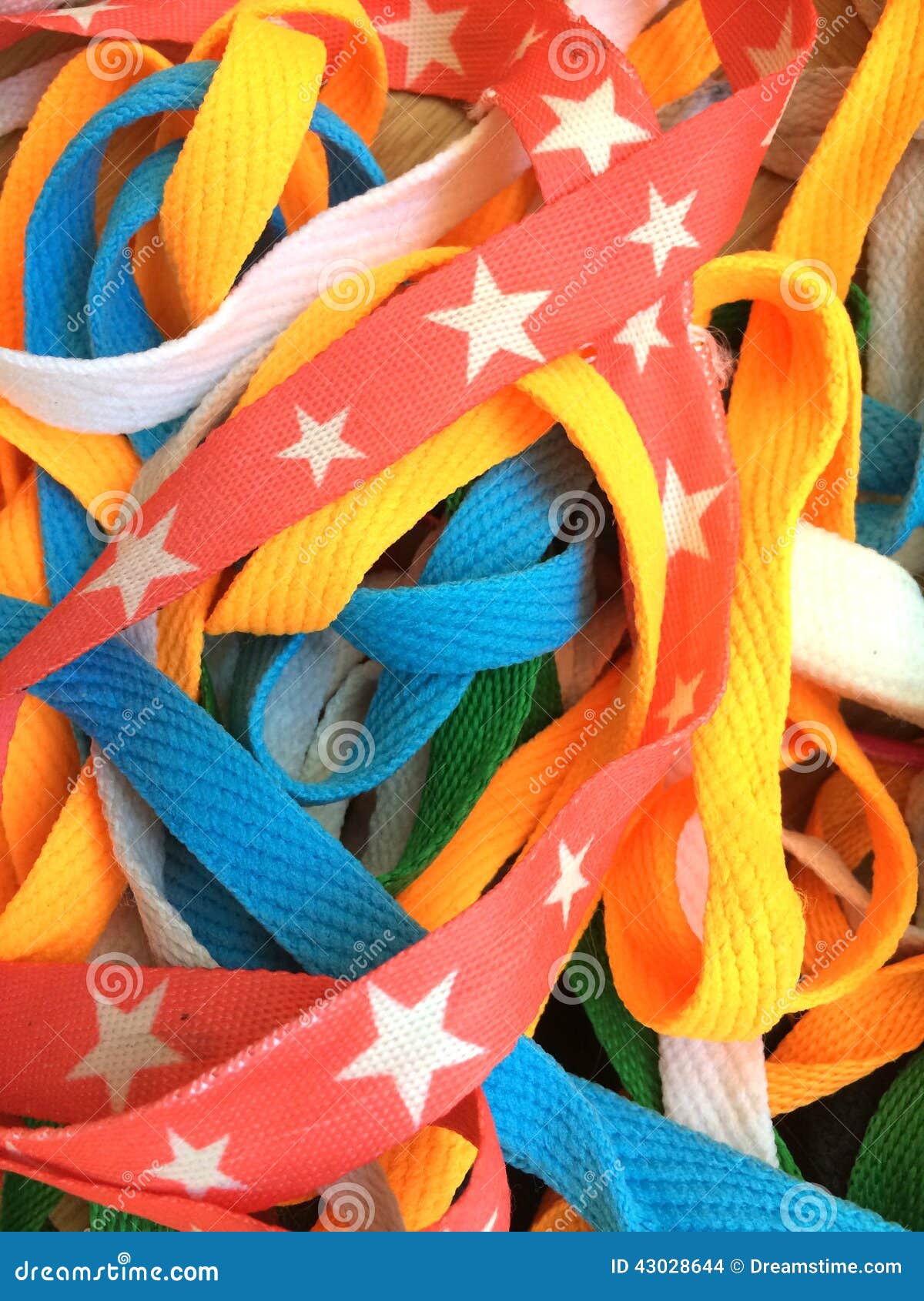 Colorful laces stock photo. Image of colored, backrgound - 43028644