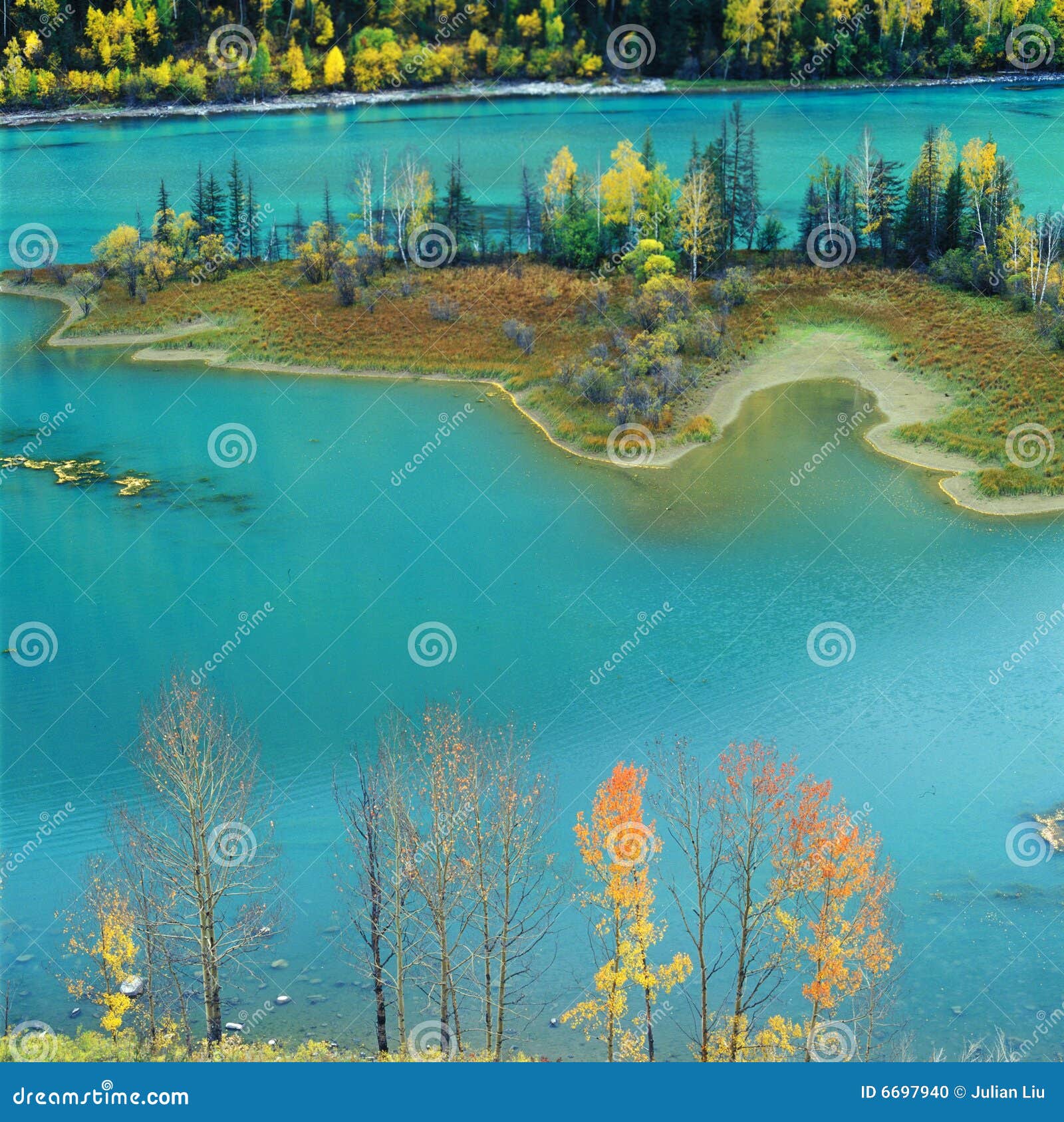 Colorful lake stock photo. Image of color, lake, tree - 6697940