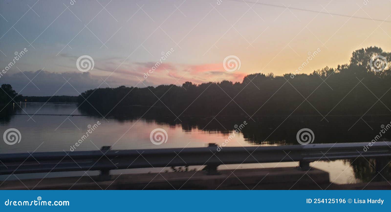 Colorful Lake Sunset with Reflection Stock Photo - Image of lake ...
