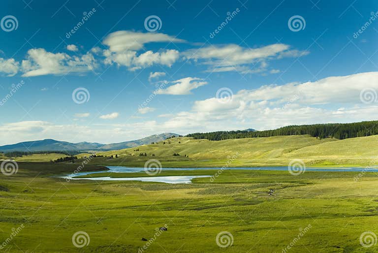 Colorful Lamar Valley stock photo. Image of hills, lamar - 6179694