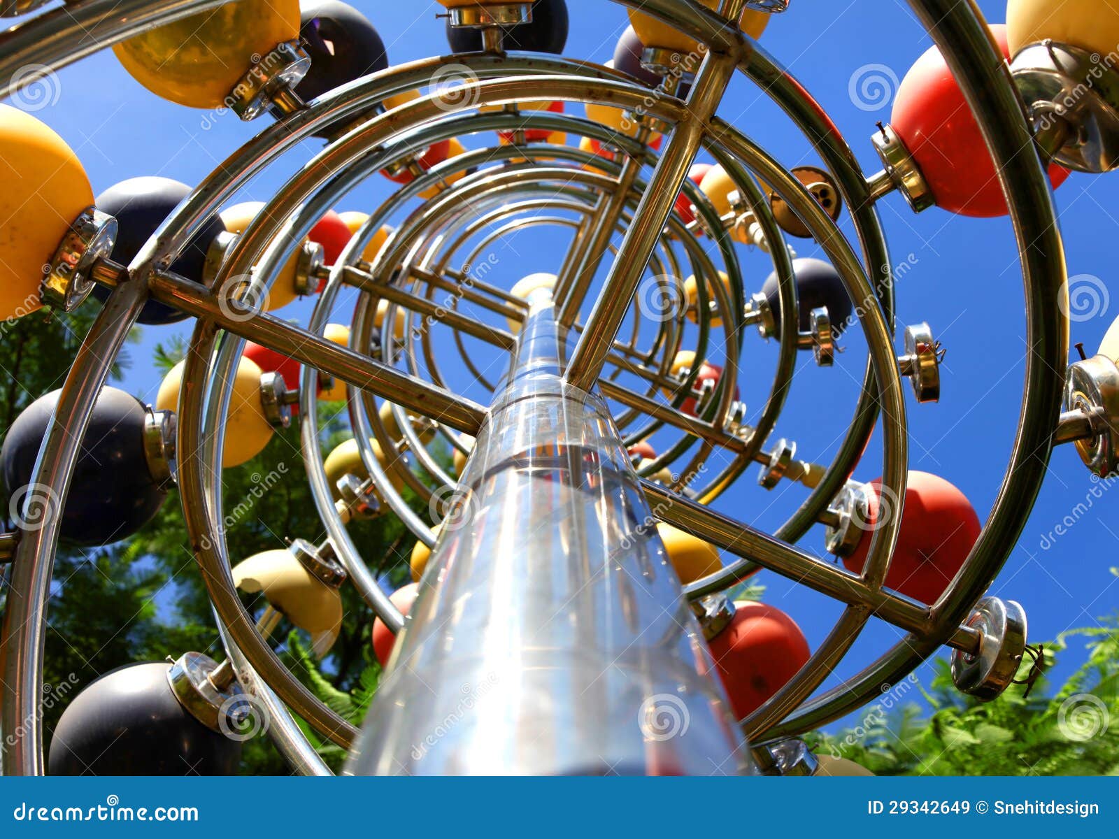 Colorful lamp post stock image. Image of building, arrangement - 29342649