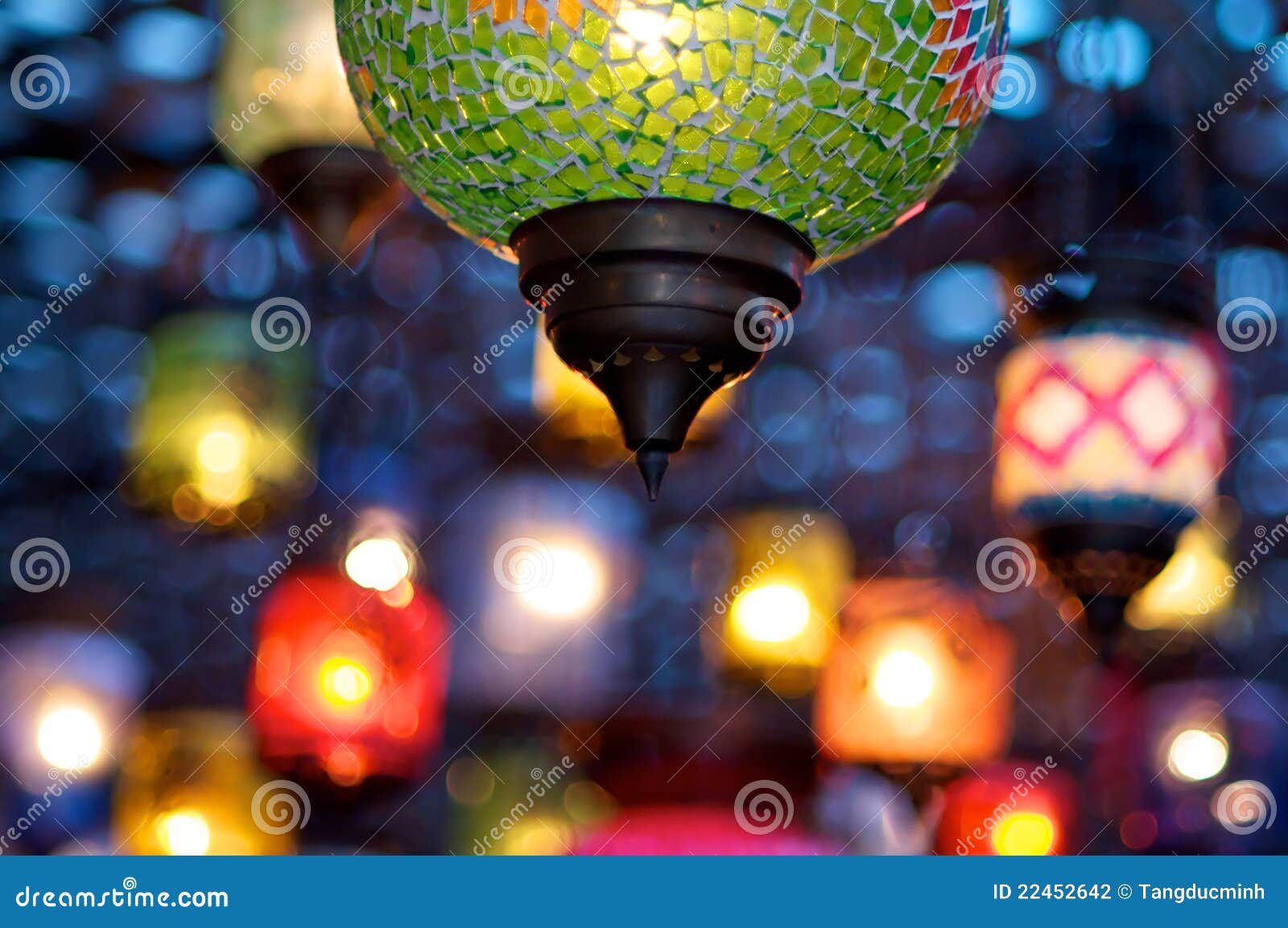 Colorful lamps stock photo. Image of lights, traditional - 22452642