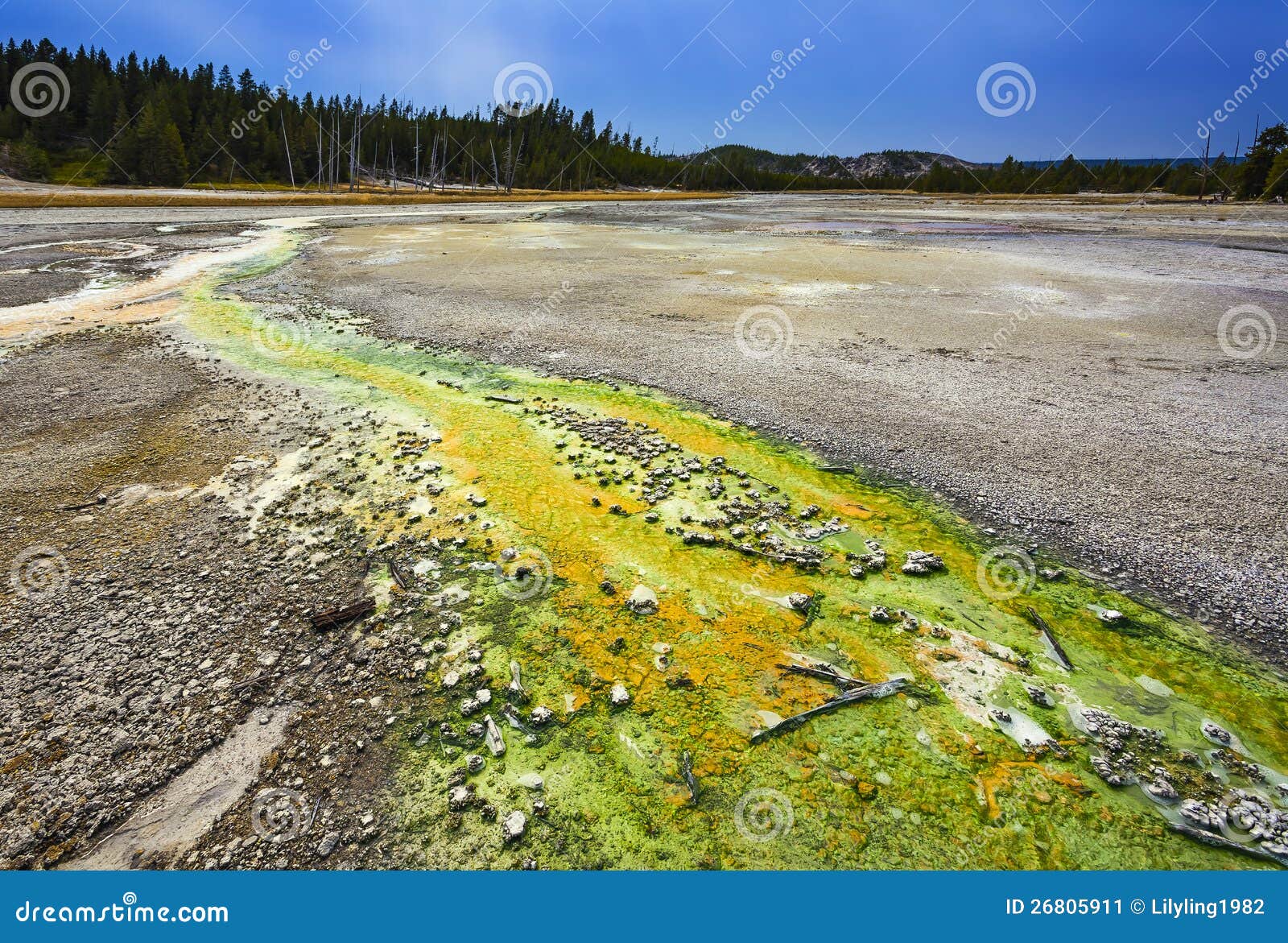 Colorful land stock image. Image of land, america, yellowstone - 26805911