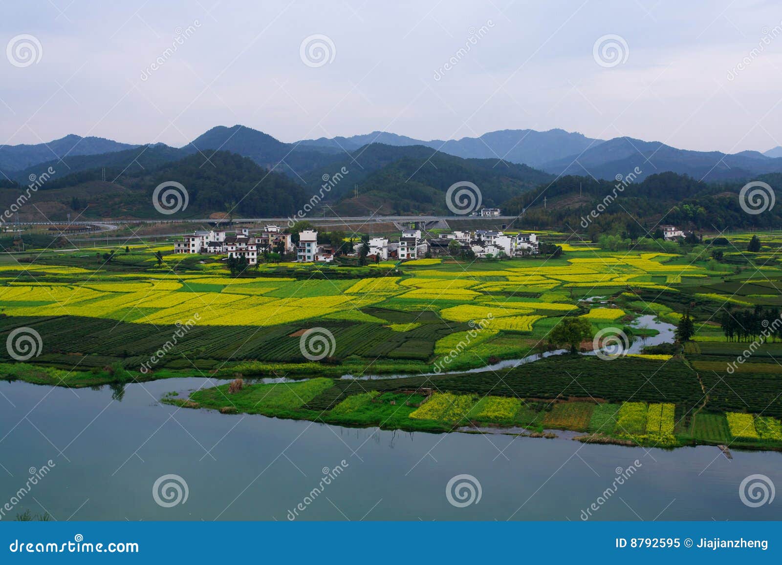 Colorful land stock image. Image of color, lake, spring - 8792595