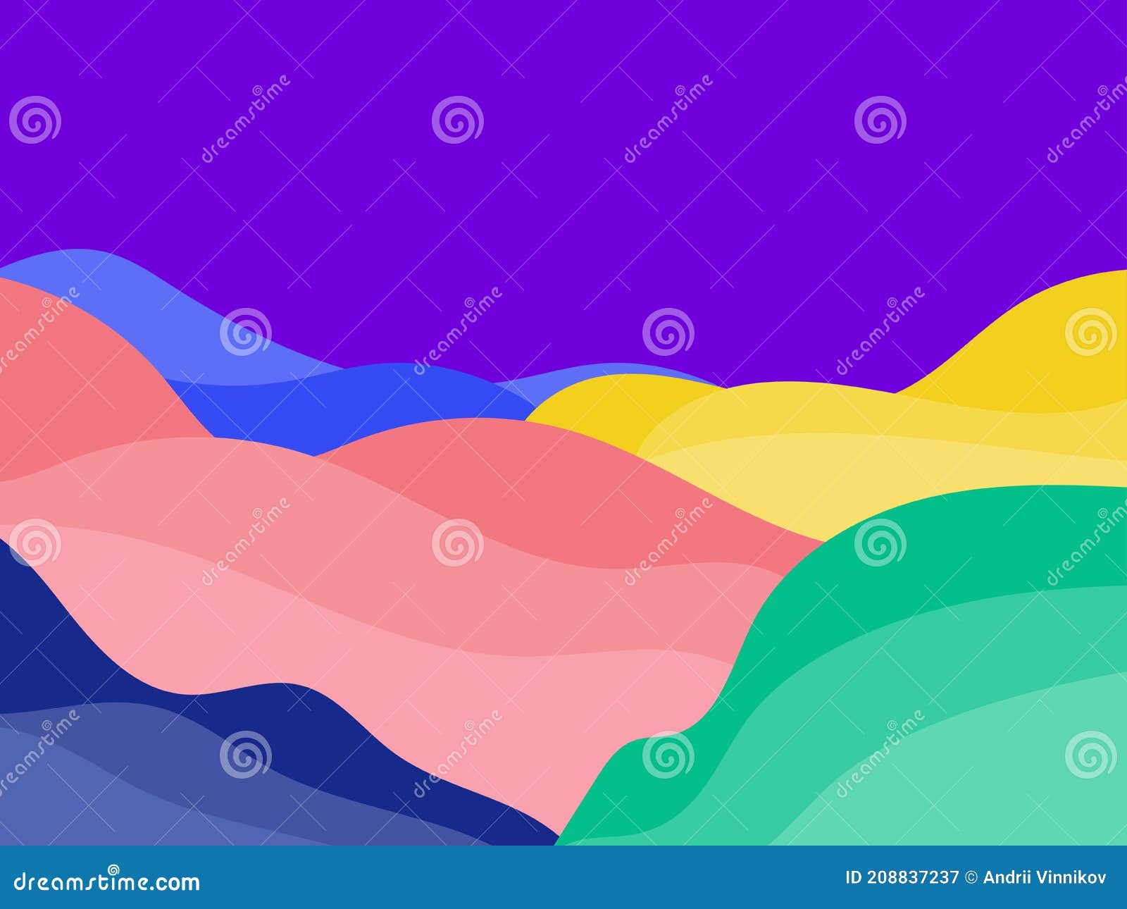 Colorful Plains Zebra With Stripes (Equus Quagga) From Side Silhouette ...