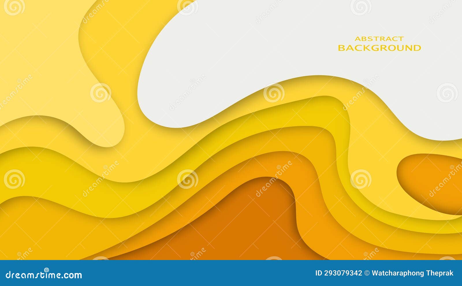 Colorful Landscape Papercut Background, Dynamic Curve Graphic Layout ...