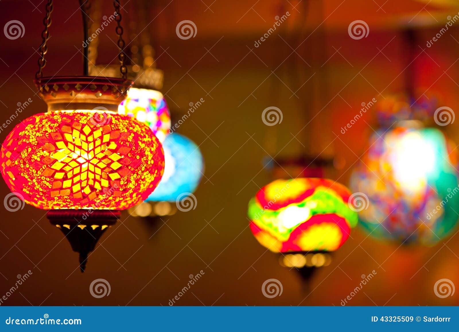 Colorful lantern lamps stock image. Image of lanterns - 43325509