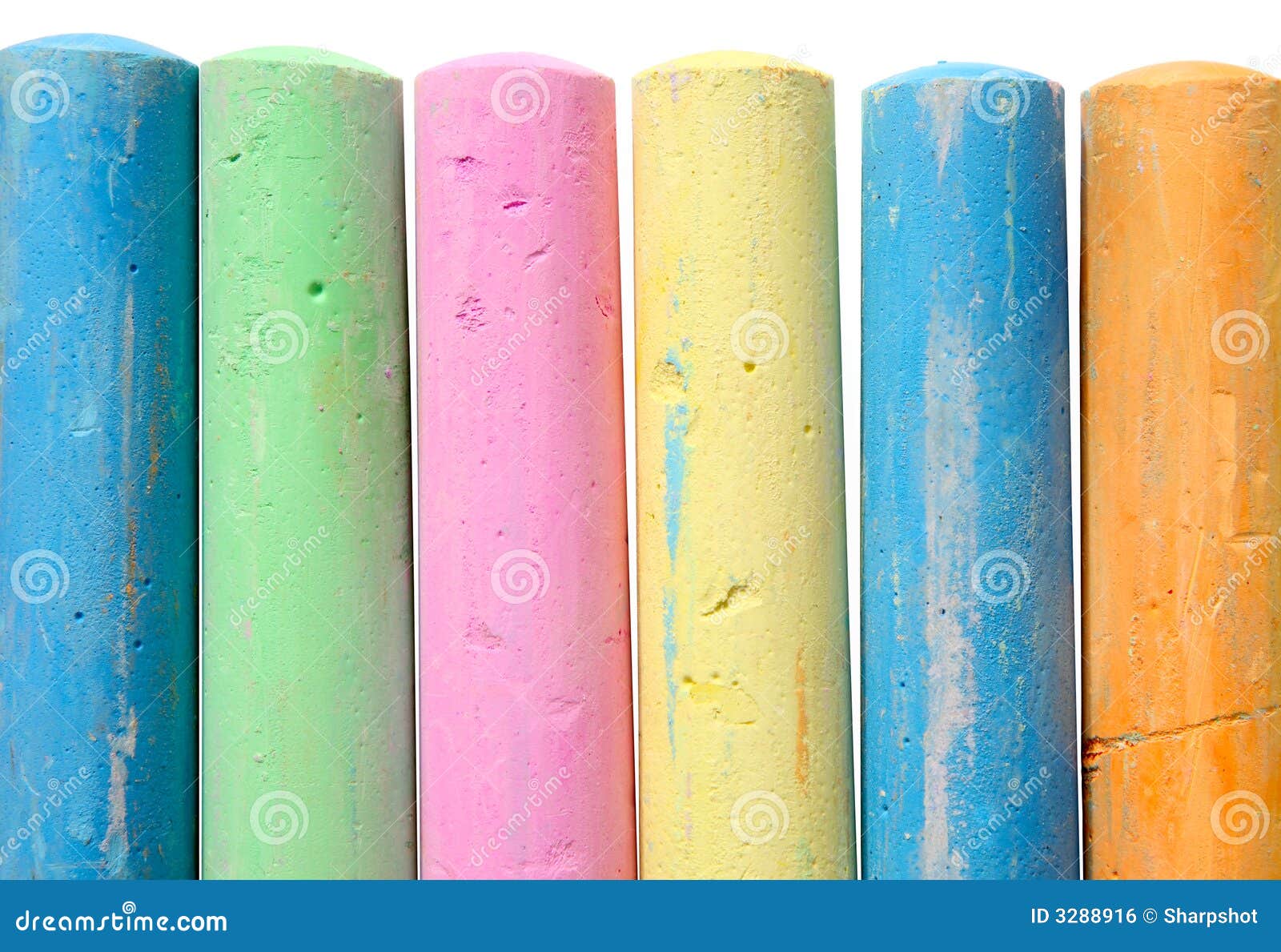Colorful Large Chalk Sticks. Stock Photo - Image of chalk, line: 3288916