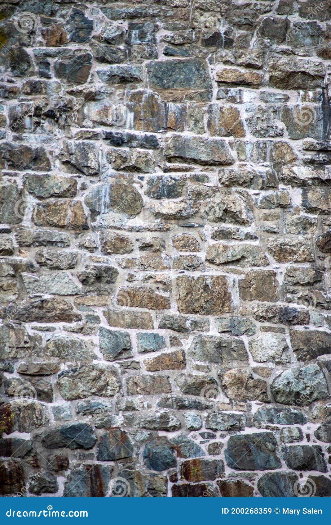 Colorful Large Victorian Stone Wall Vertical Image Stock Image - Image ...