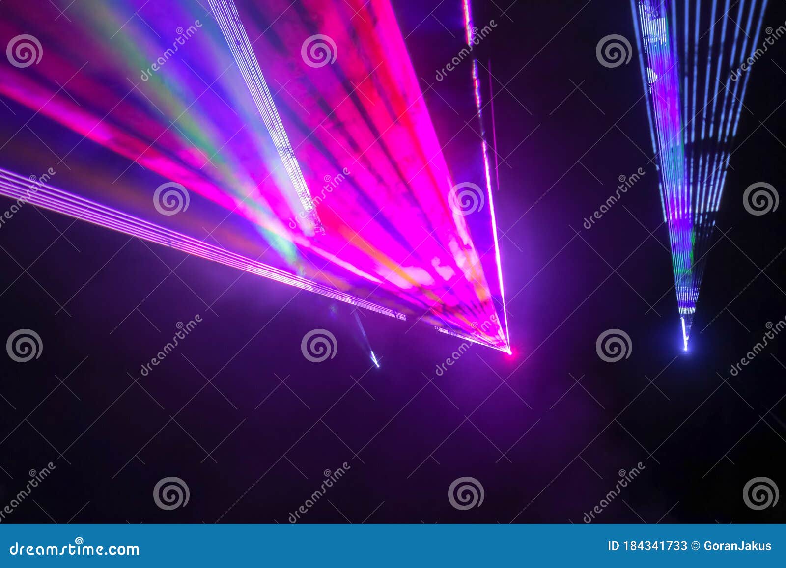 Colorful laser show stock image. Image of lines, bright - 184341733