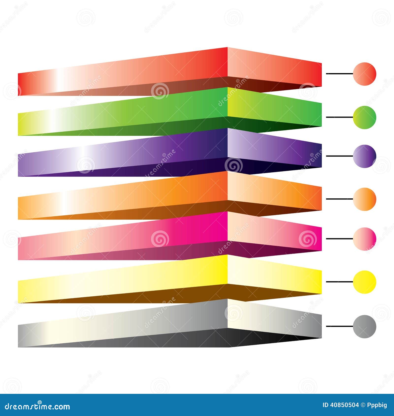 Colorful layer diagram stock illustration. Illustration of graphic ...