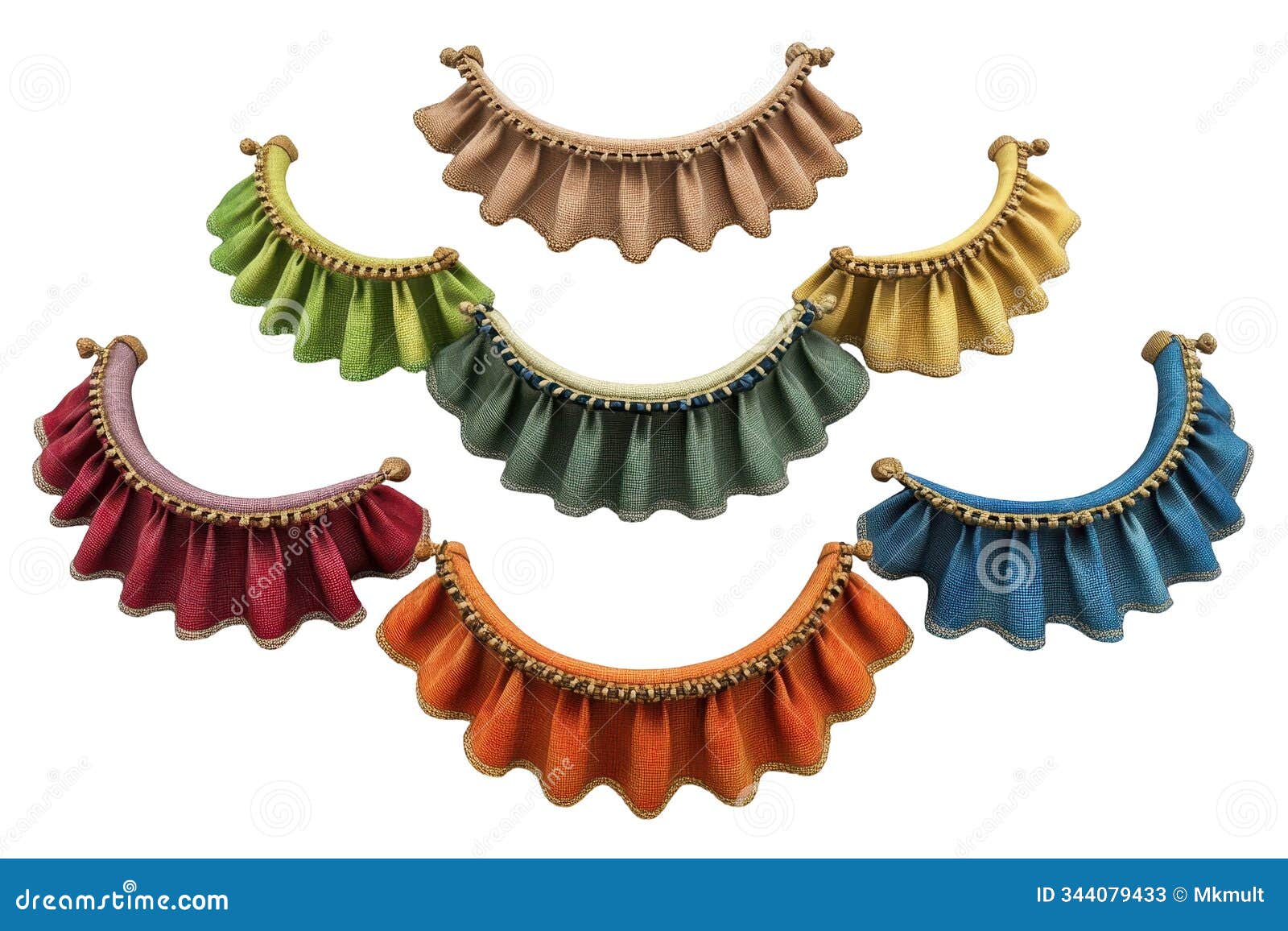 Colorful Layered Fabrics with Vibrant Textures and Patterns for Design ...