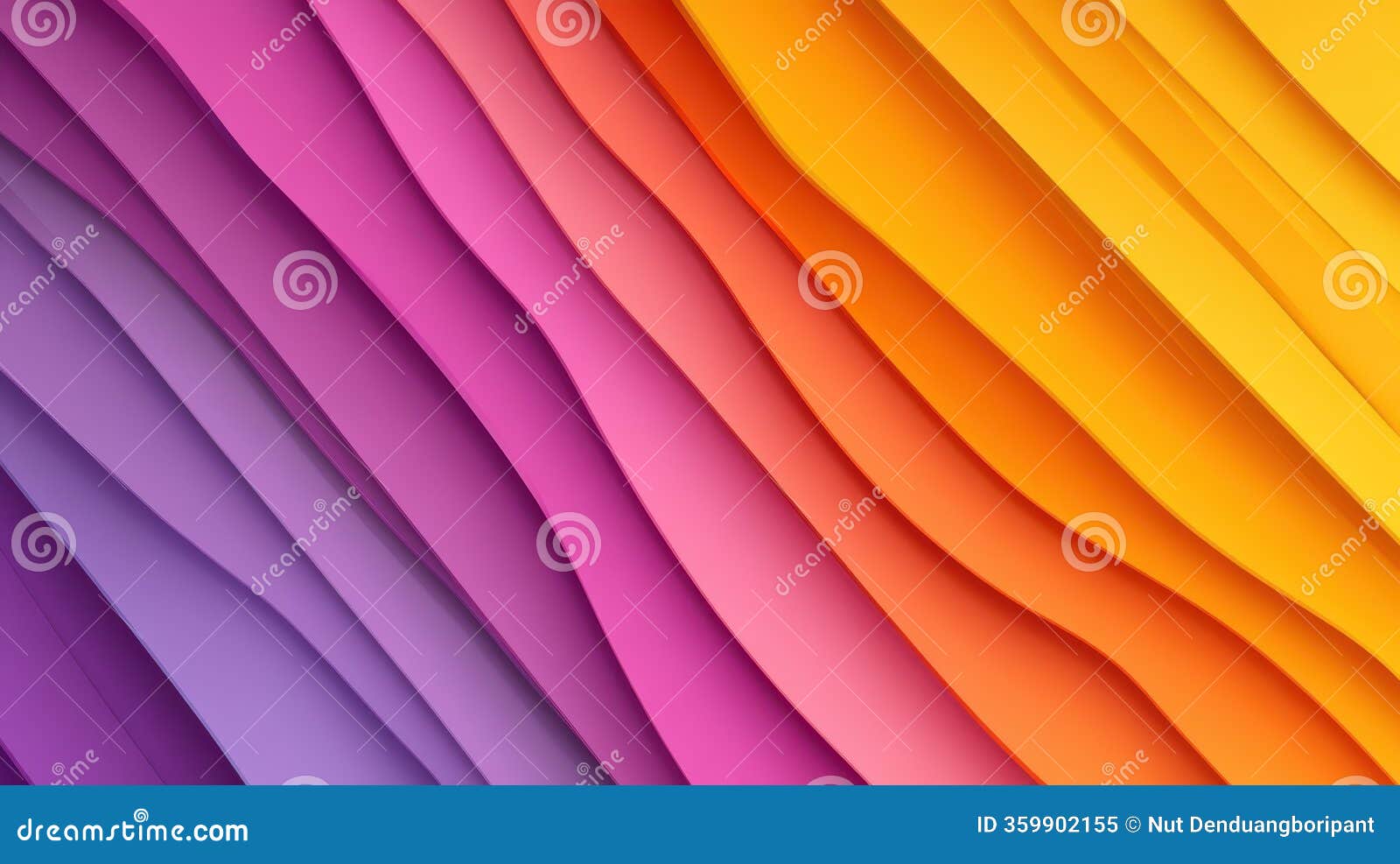 Colorful Layered Paper Waves Create Vibrant Abstract Background Stock ...