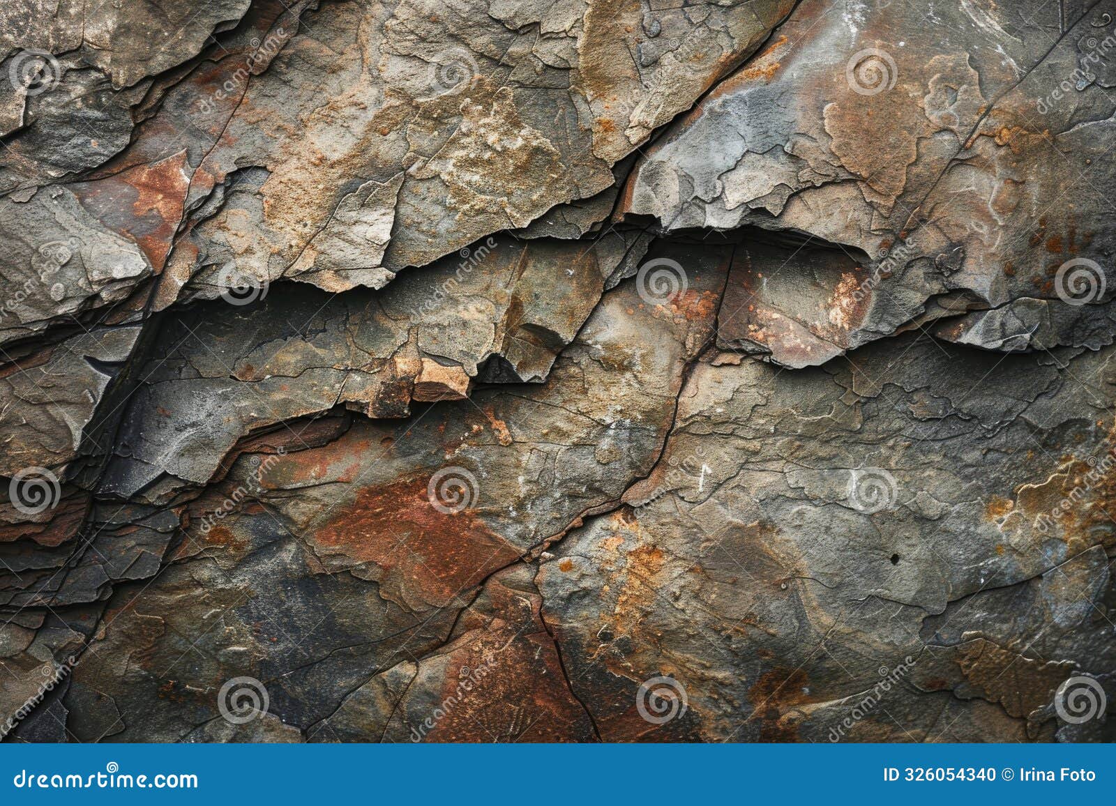 Colorful Layered Rock Wall Texture Stock Photo - Image of stability ...