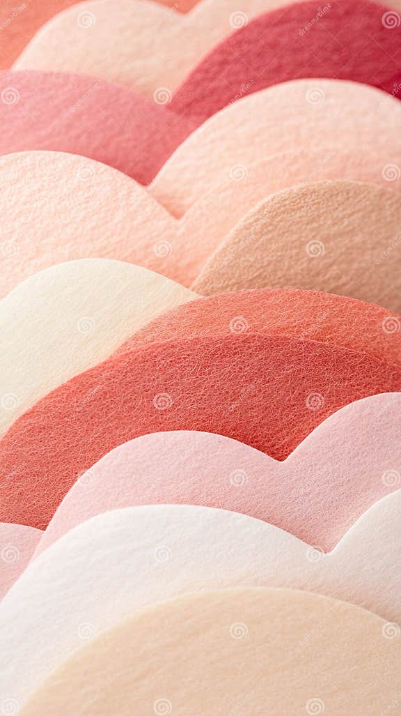 Colorful Layers of Felt Sheets in Various Shades and Textures Stock ...