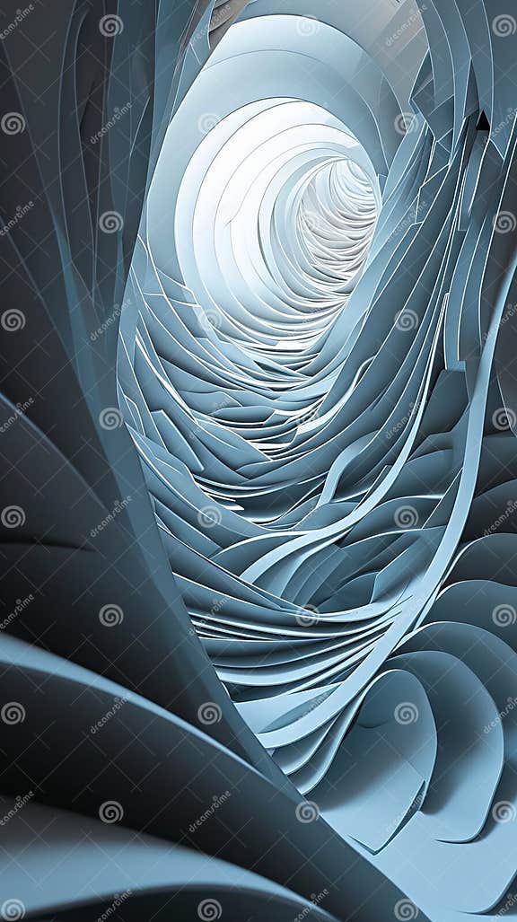 Colorful Layers of Stylized Paper Create a Dynamic 3D Effect in this ...