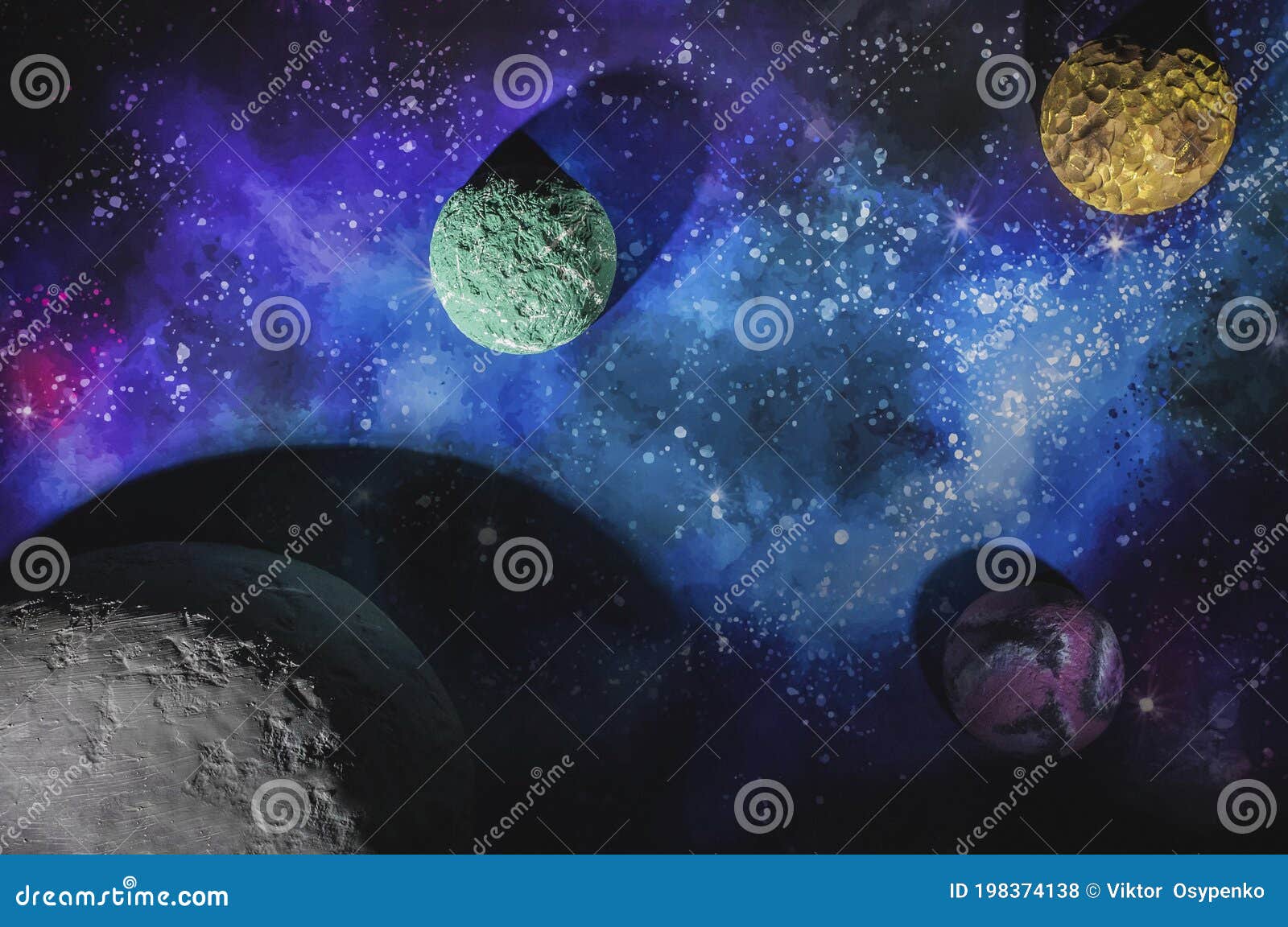 Layout of Planets and Solar System Stock Photo - Image of globe ...