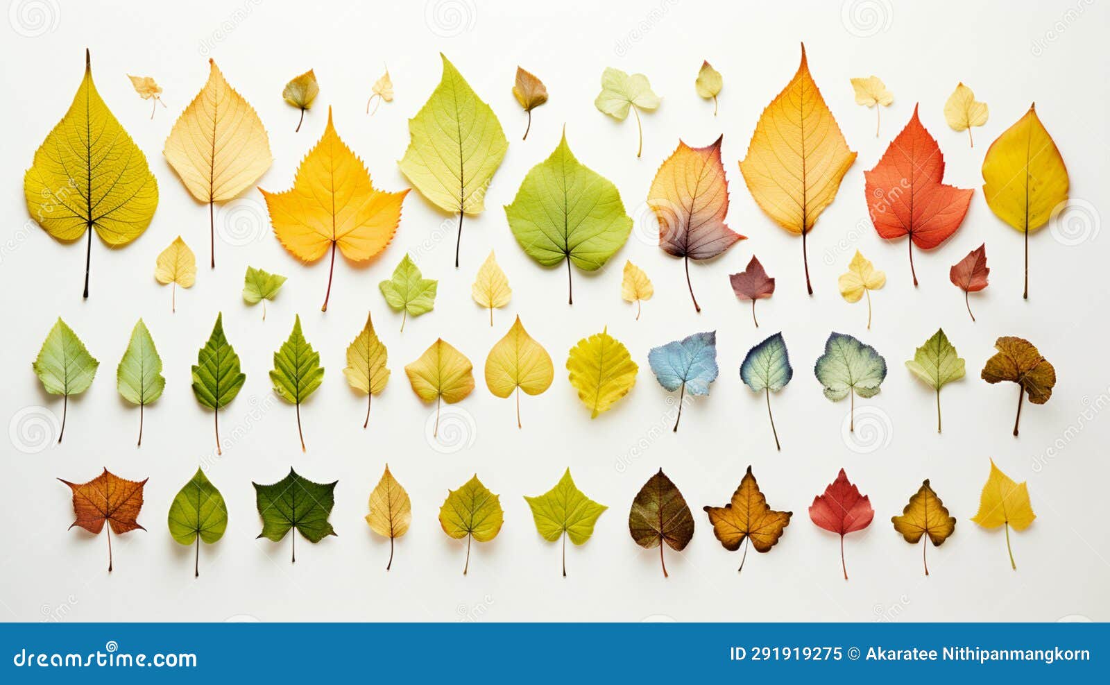 Colorful Leaf Season Change Concept Stock Illustration - Illustration ...