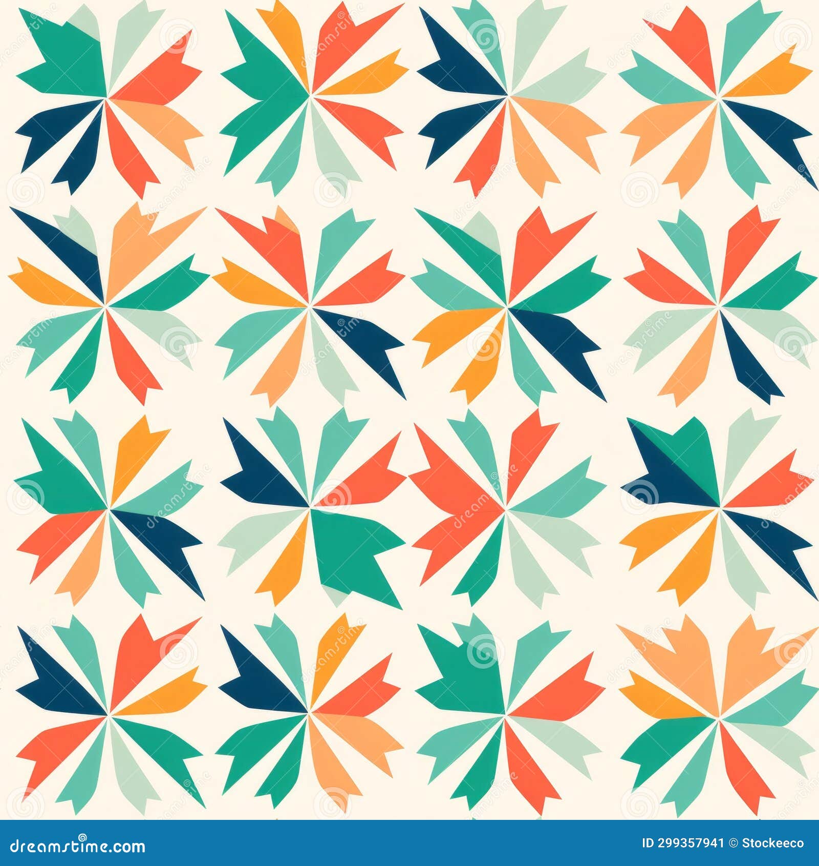Colorful Leaf and Triangle Pattern: a Simplified Abstraction in Light ...