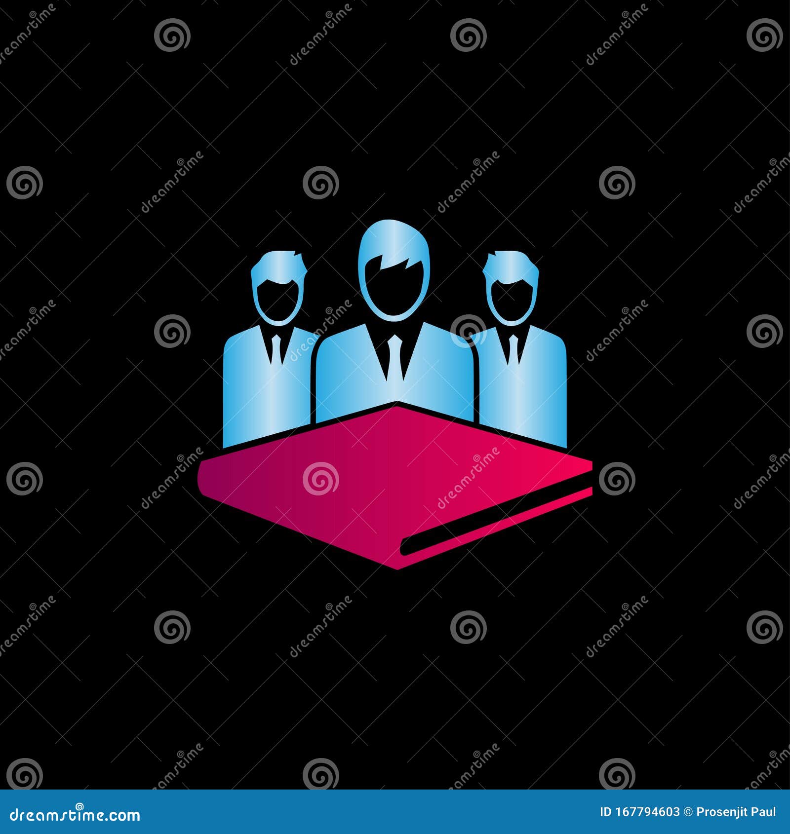 Colorful Learning Group Logo Vector Design Stock Vector - Illustration ...