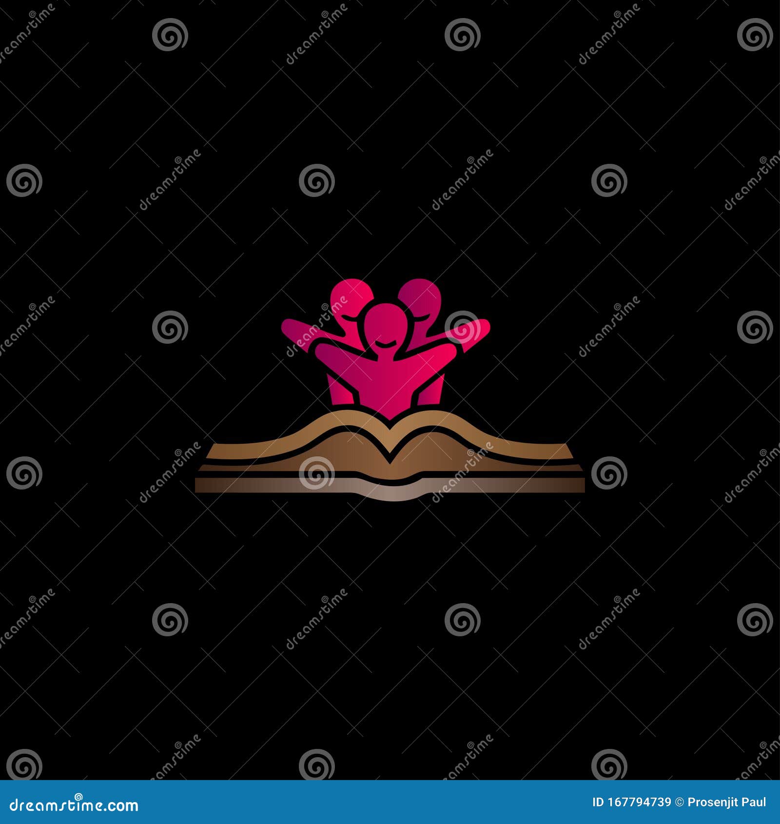 Colorful Learning Group Logo Vector Design Stock Vector - Illustration ...