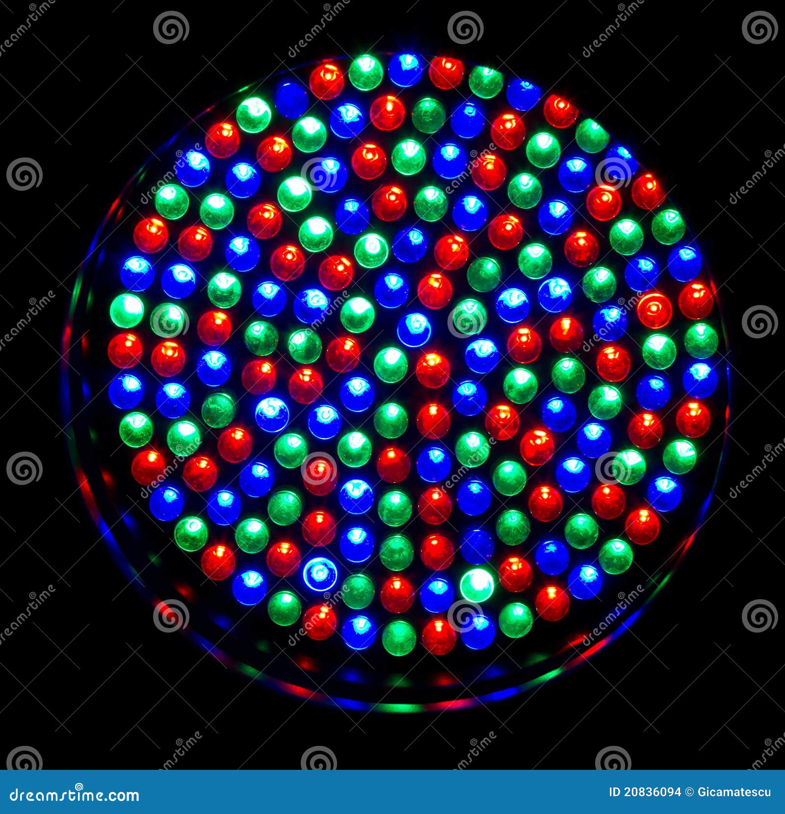 Colorful LED stock photo. Image of emitting, detail, green - 20836094
