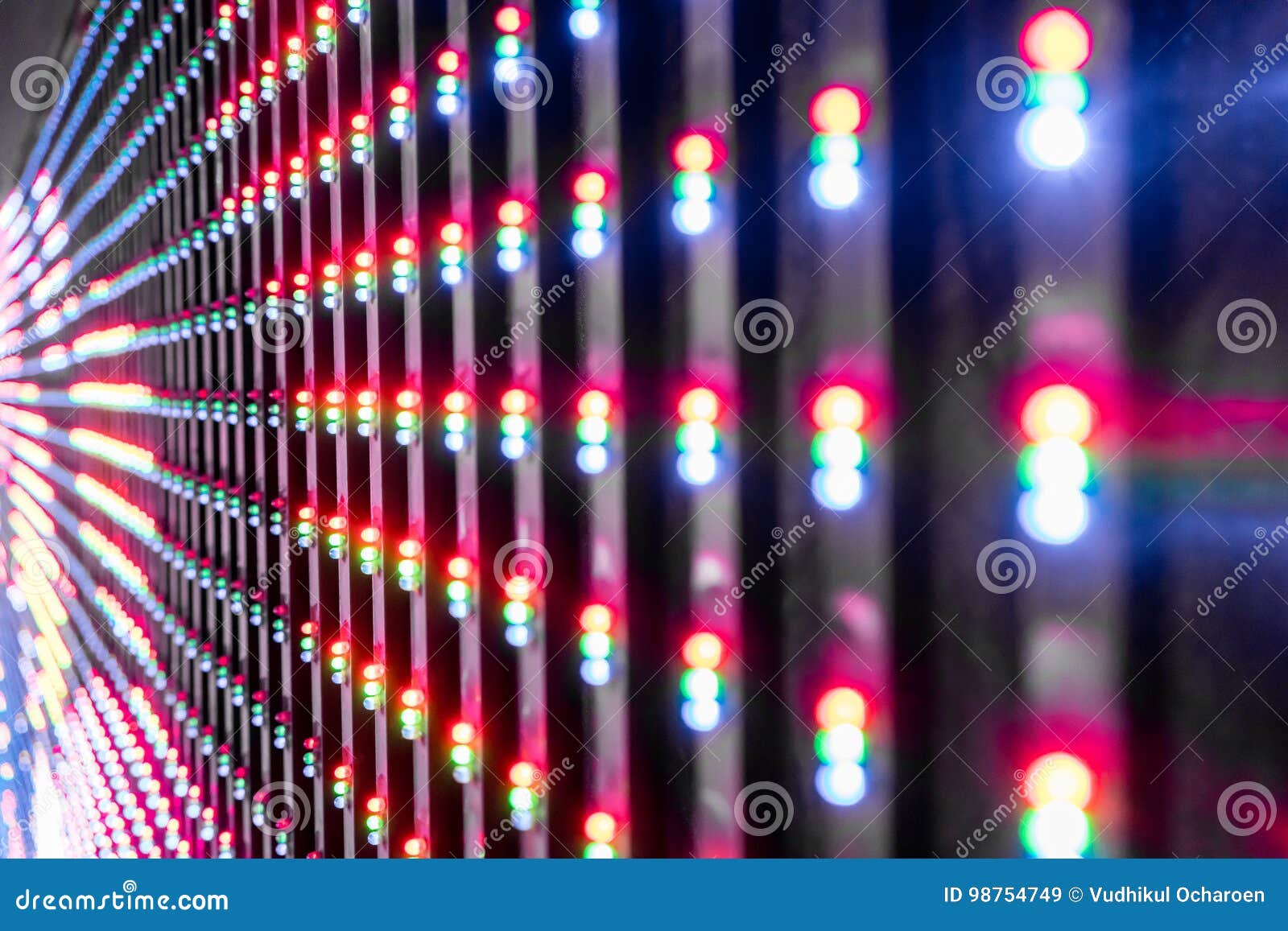 LED light interaction wall stock image. Image of light - 98754749