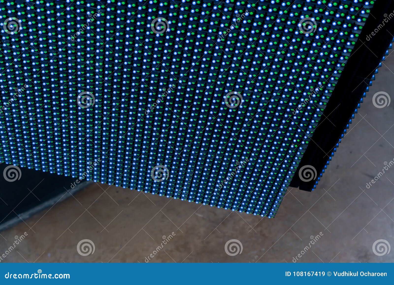 Colorful Led Light Interaction Wall Stock Image - Image of concept ...