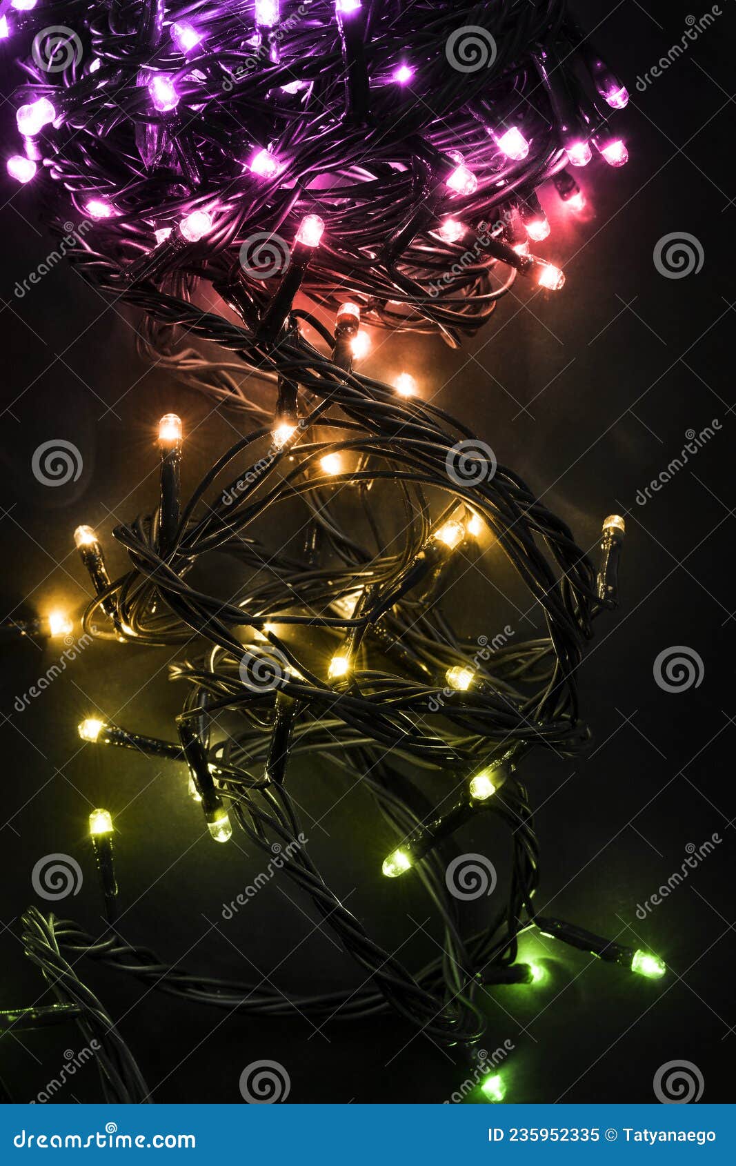 Colorful led lights stock image. Image of yellow, holidays - 235952335