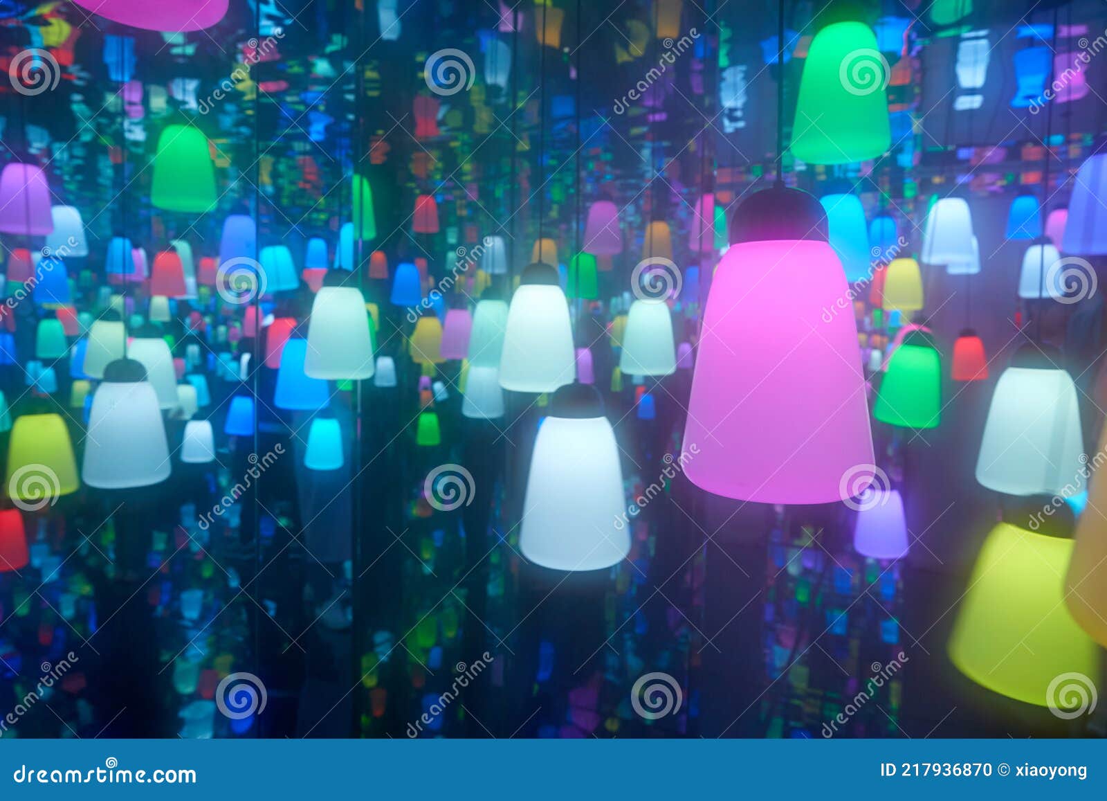 LED lamp array, background stock photo. Image of colorful - 217936870