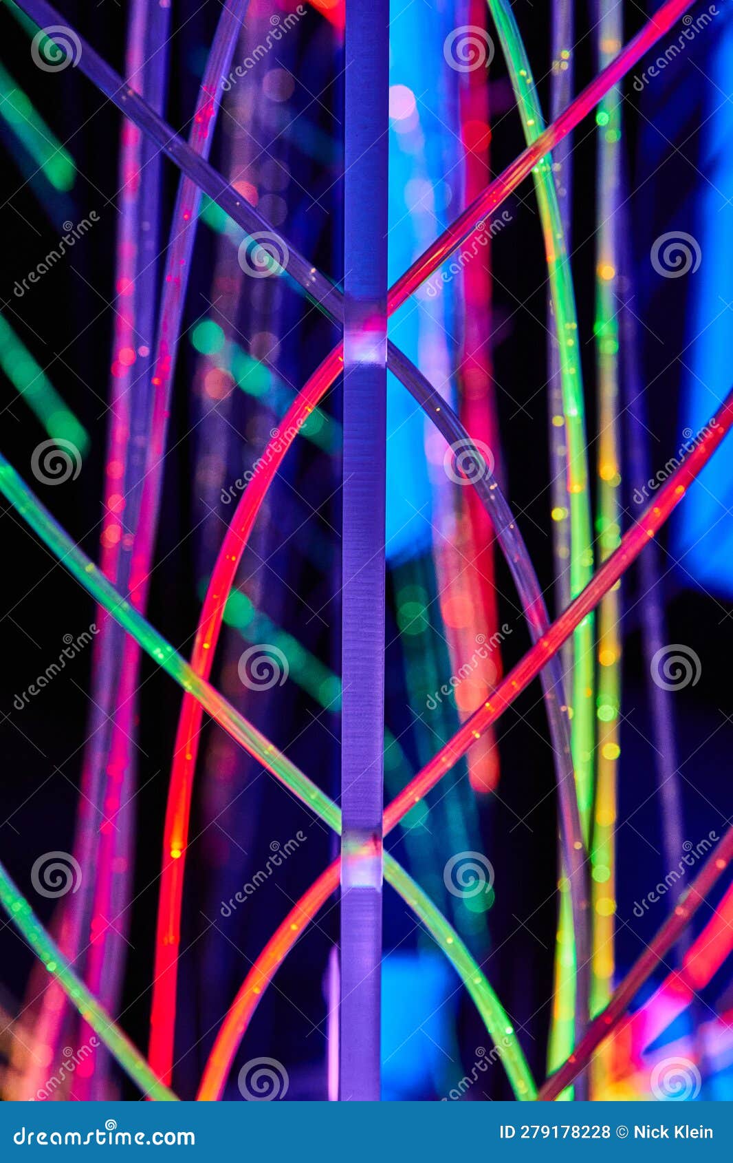 Colorful LED Neon Cables with Multiple Vibrant Techno Colors Editorial ...