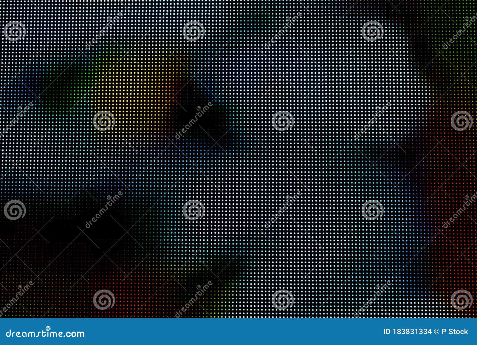 Colorful led screen stock photo. Image of bulb, circle - 183831334