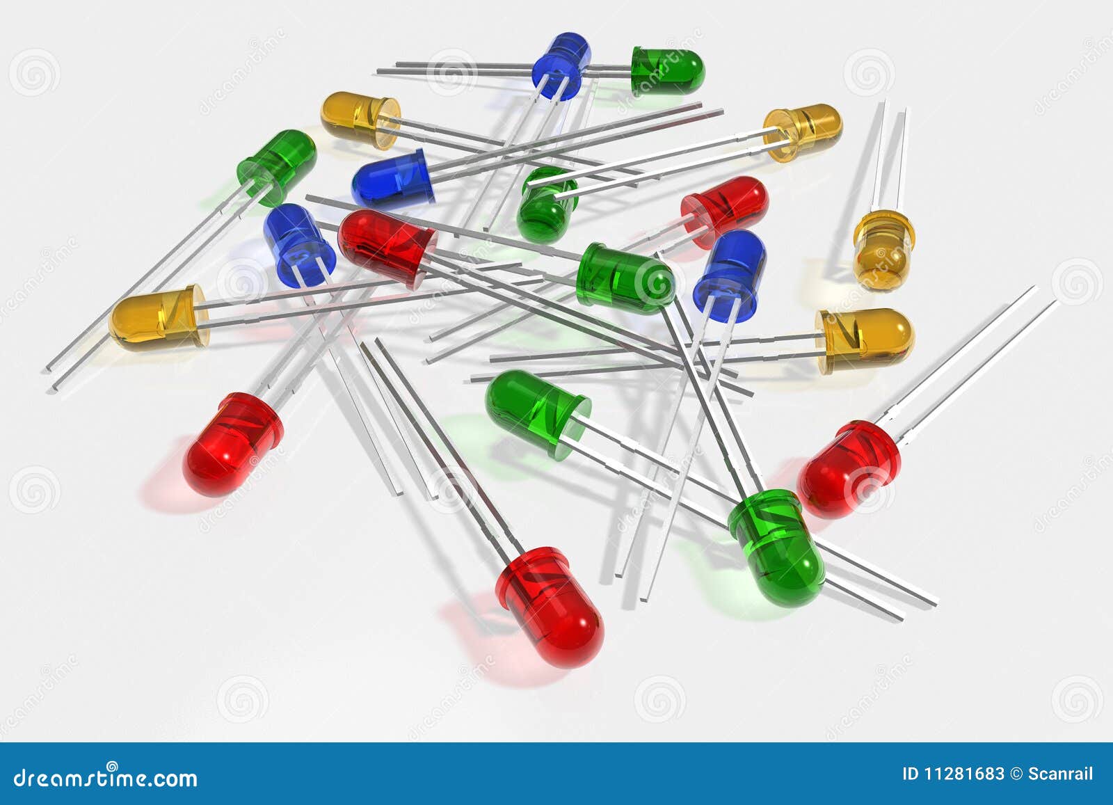 Colorful leds stock image. Image of blue, close, leds - 11281683