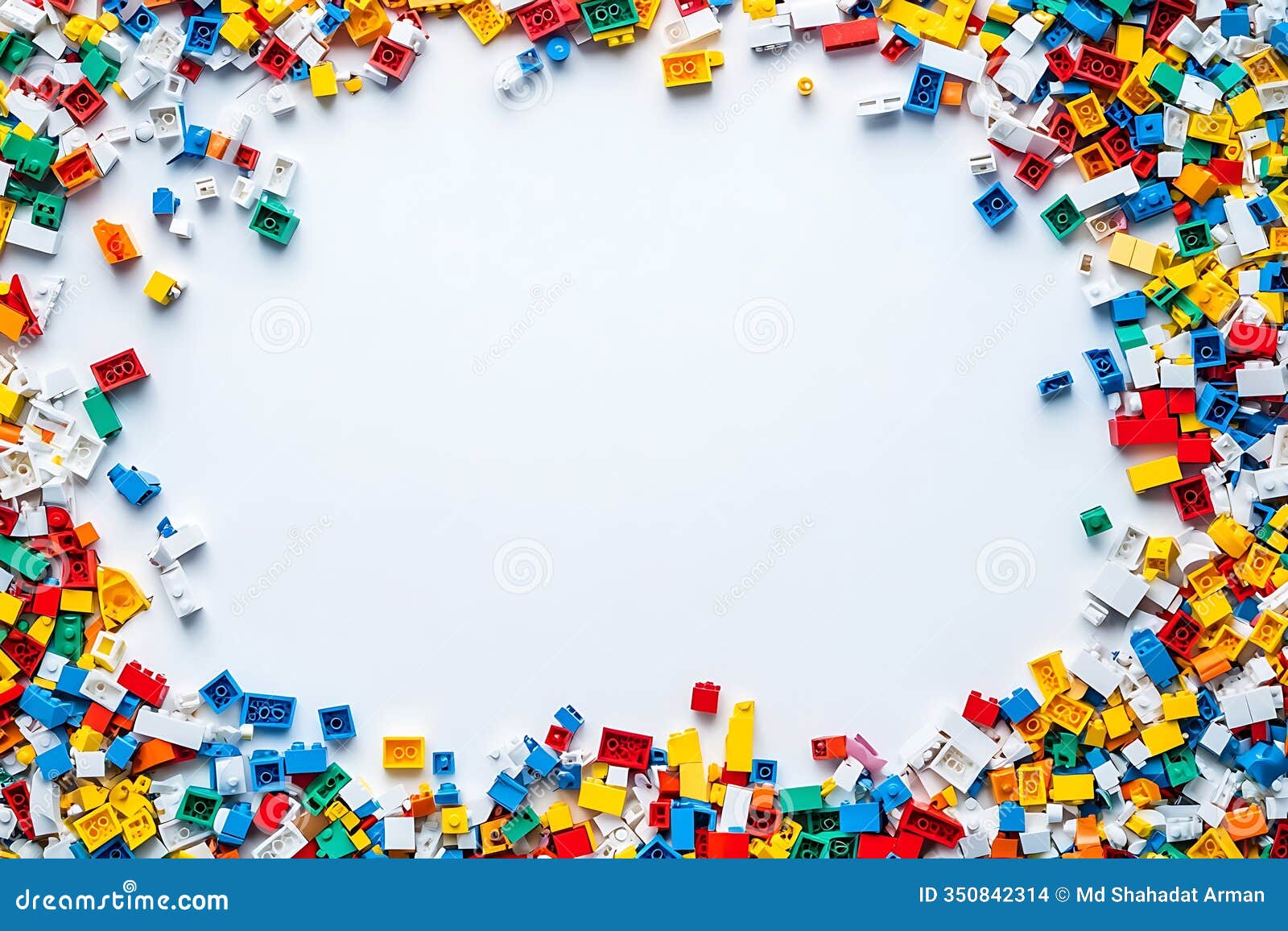 Colorful Lego Bricks Clipart On White Background Royalty-Free Stock ...