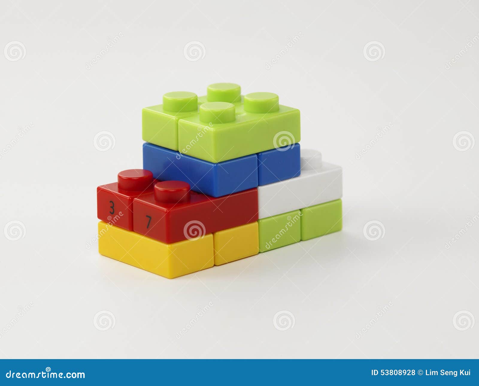 Colorful lego stock photo. Image of concept, plastic - 53808928