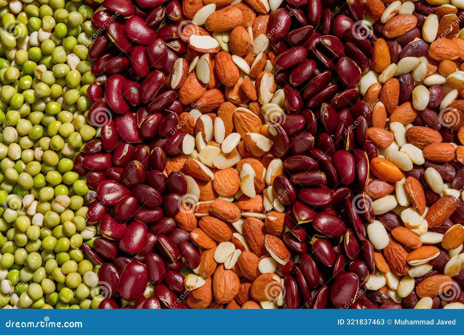 Colorful Legumes and Nuts Create a Visually Stunning and Nutritious ...