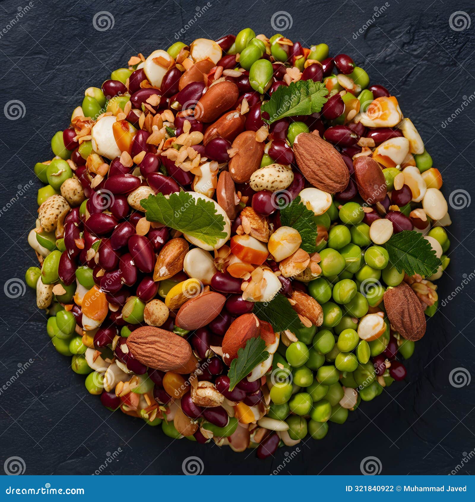 Colorful Legumes and Nuts Create a Visually Stunning and Nutritious ...