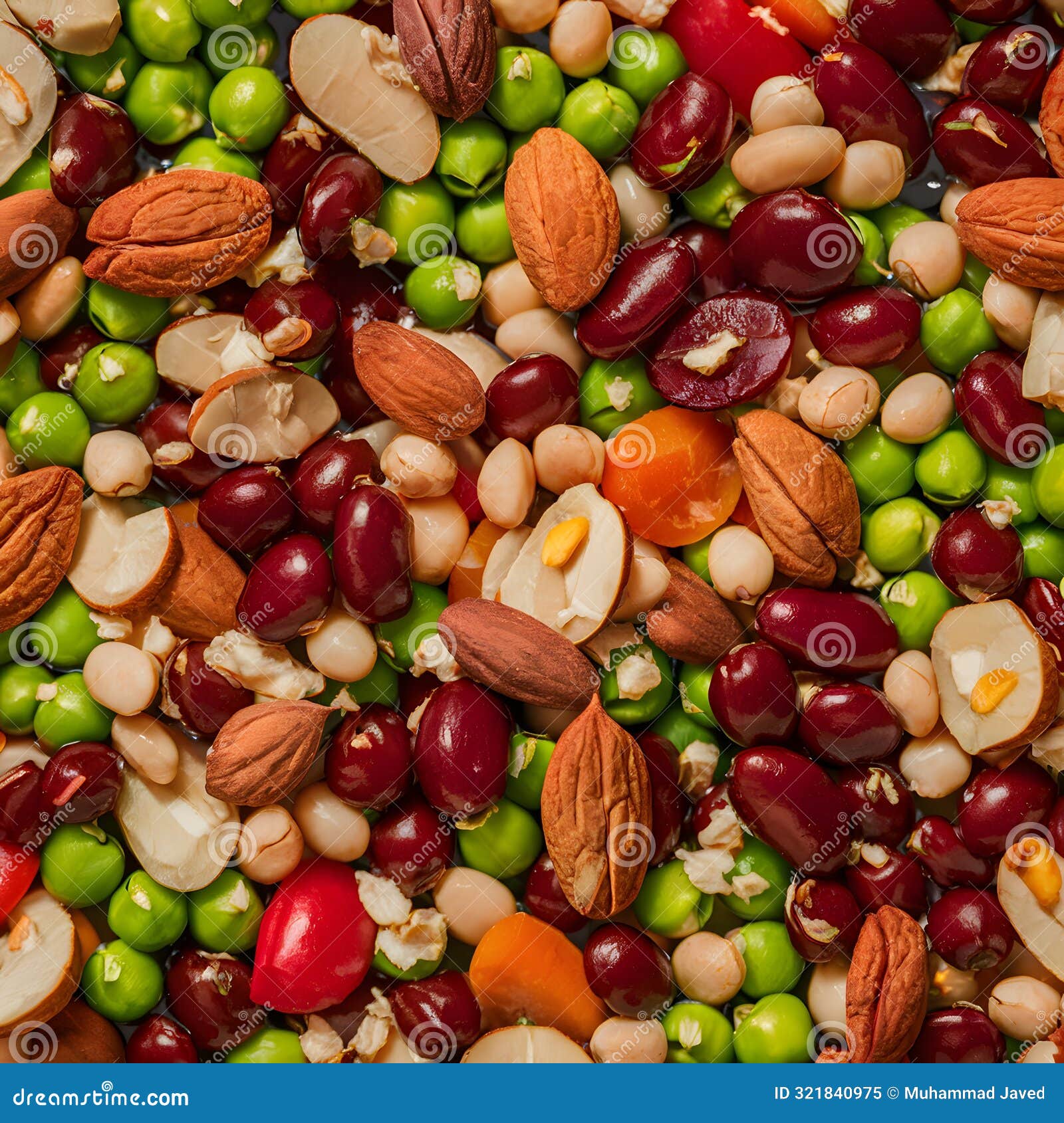 Colorful Legumes and Nuts Create a Visually Stunning and Nutritious ...