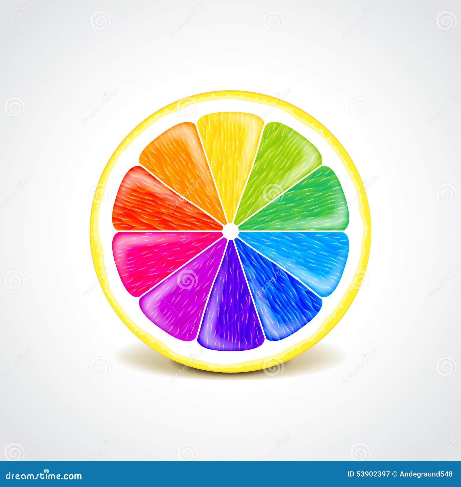 Colorful Lemon Creative Concept Vector Stock Vector - Illustration of ...