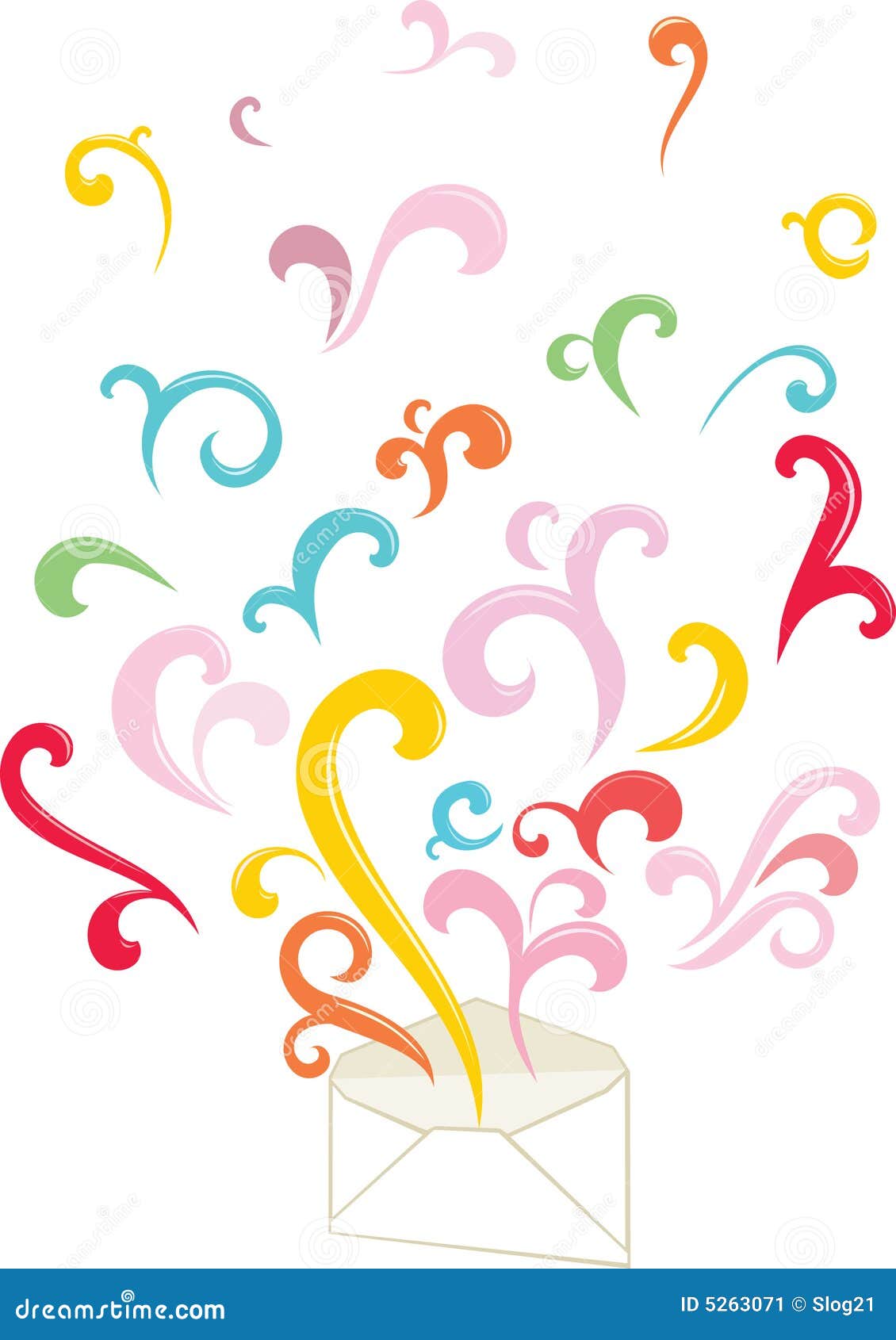 Colorful Letter stock vector. Illustration of cheerful - 5263071