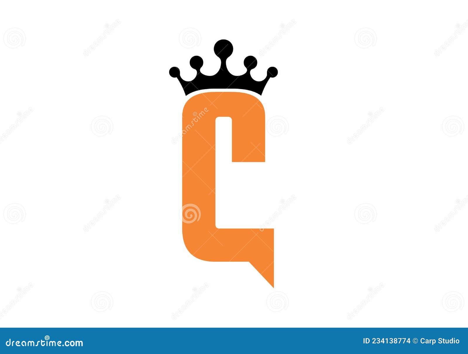 Colorful of Letter C with Crown Stock Vector - Illustration of abstract ...