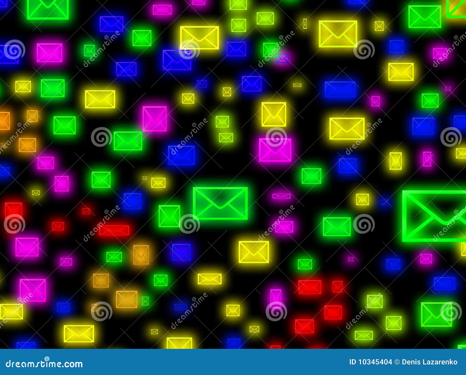 Colorful letter icons stock illustration. Illustration of sizes - 10345404