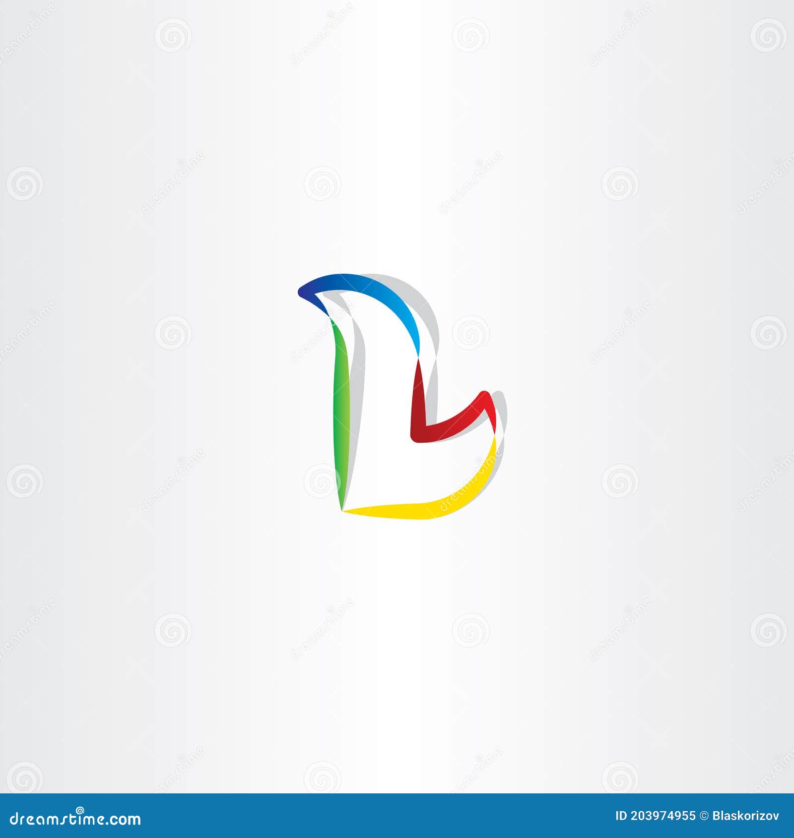 Colorful Letter L Gradient Logo Icon Stock Vector - Illustration of ...