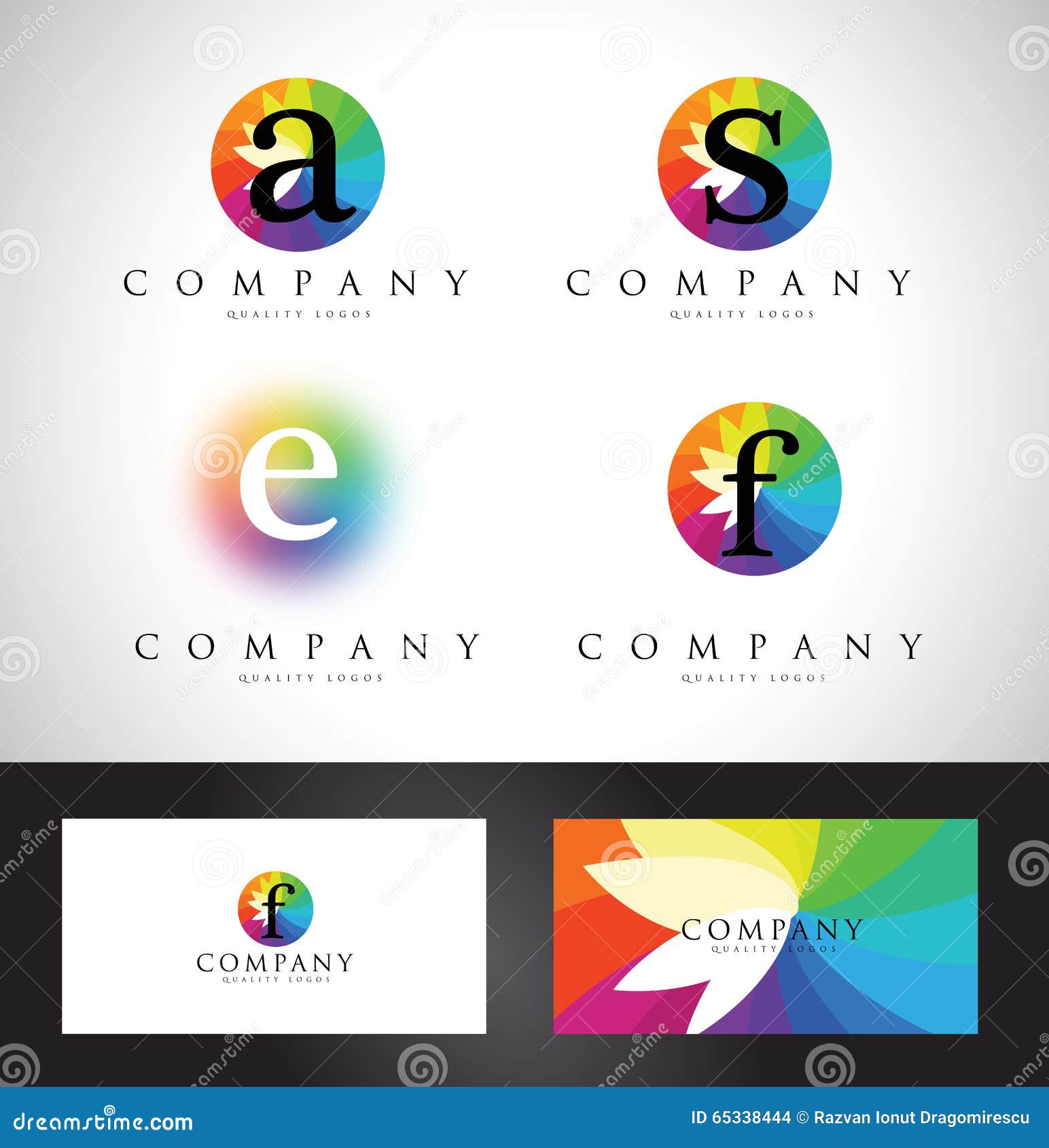 Colorful Letter Logo Design Stock Illustration - Illustration of ...