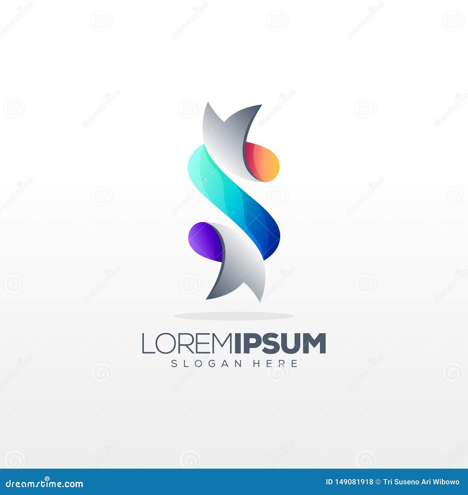 Colorful Letter S Logo Design Vector Illustration Stock Illustration ...