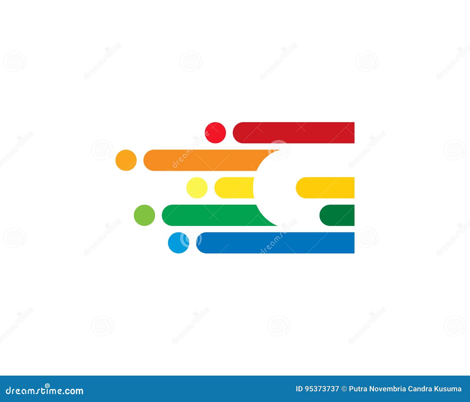 Colorful Letter Speed Pixel Icon Logo Design Element Stock Vector ...