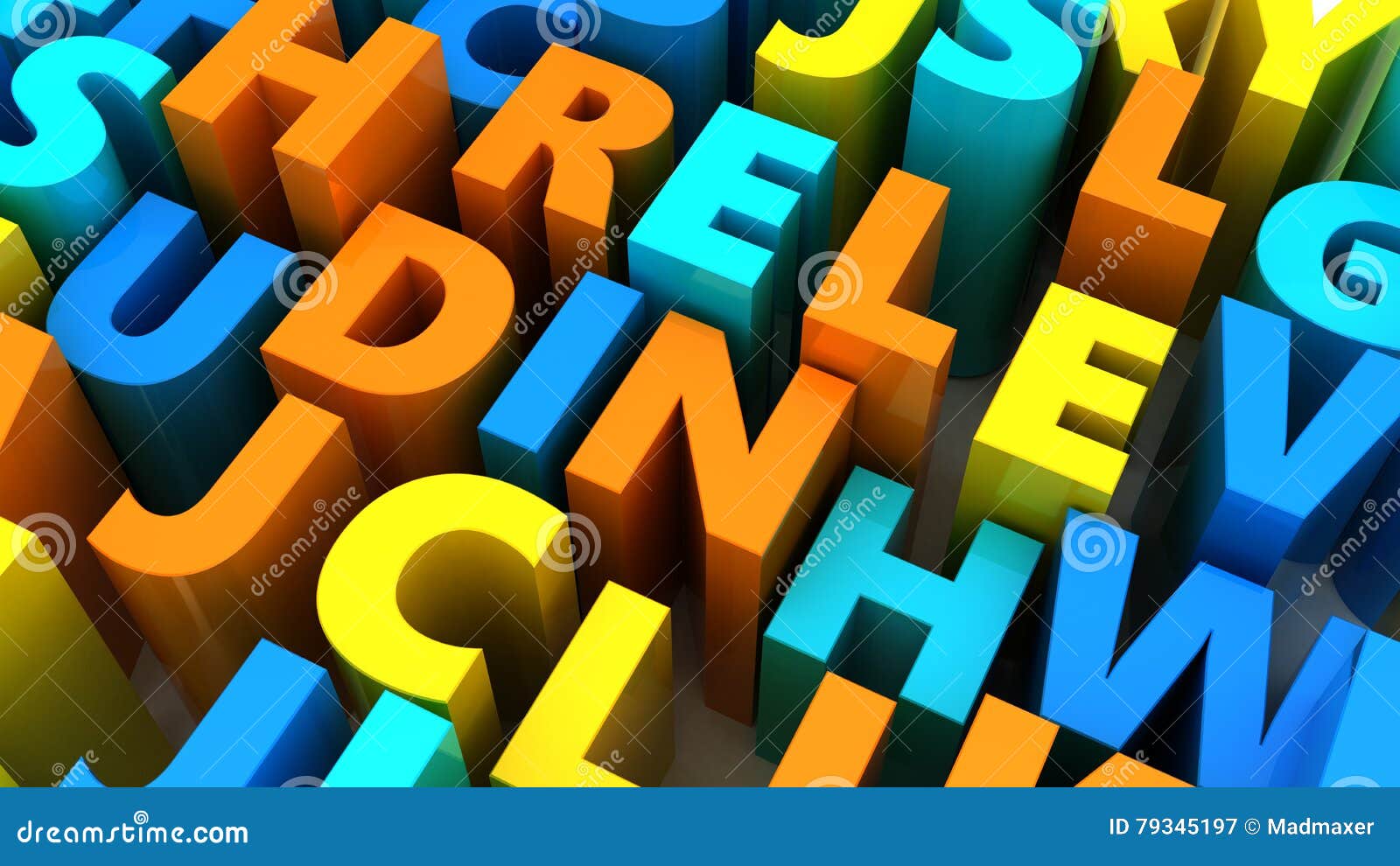 Colorful Letters Background Stock Illustration - Illustration of type ...