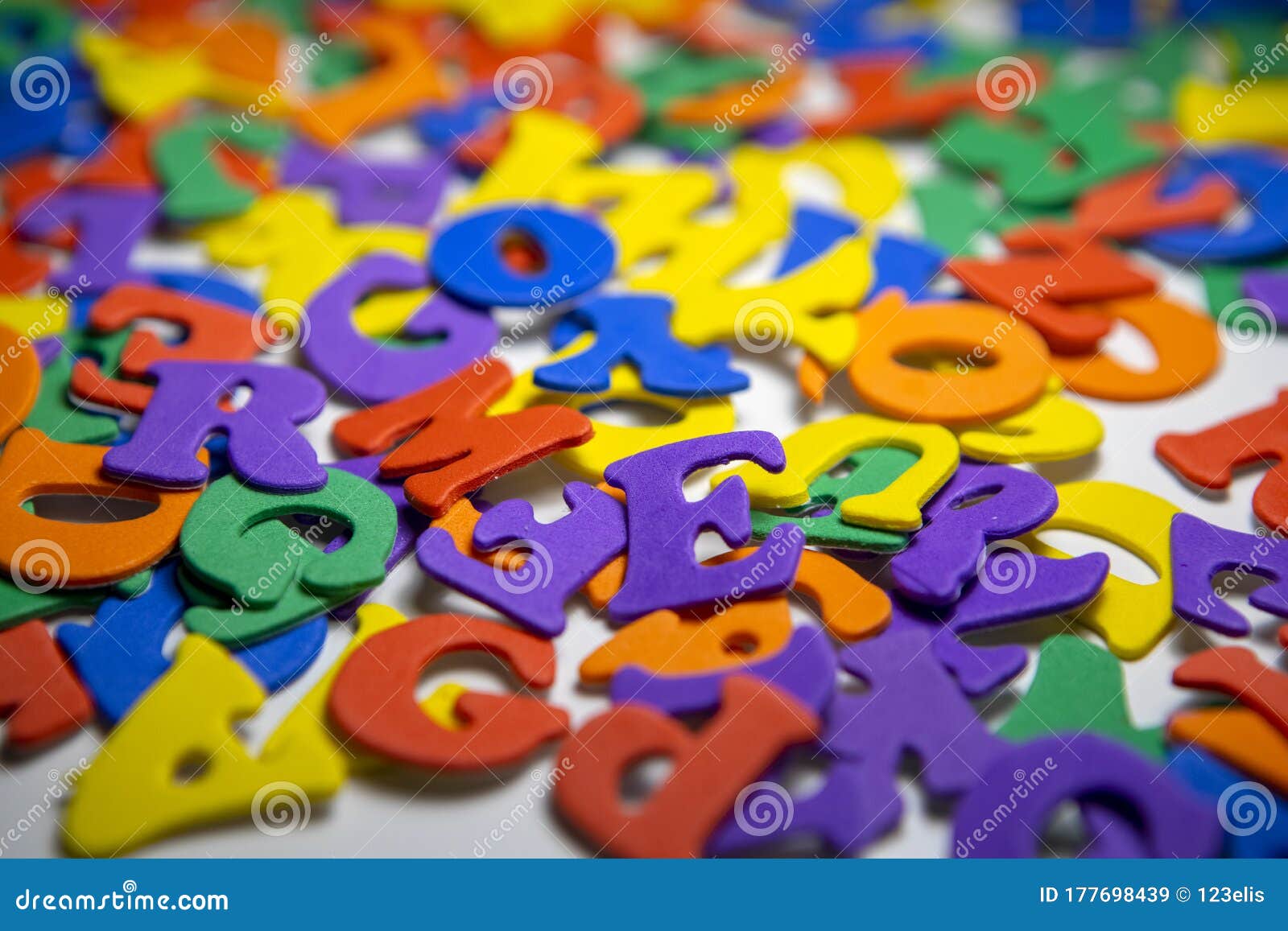 Colorful Letters Background Stock Image - Image of playing, learn ...