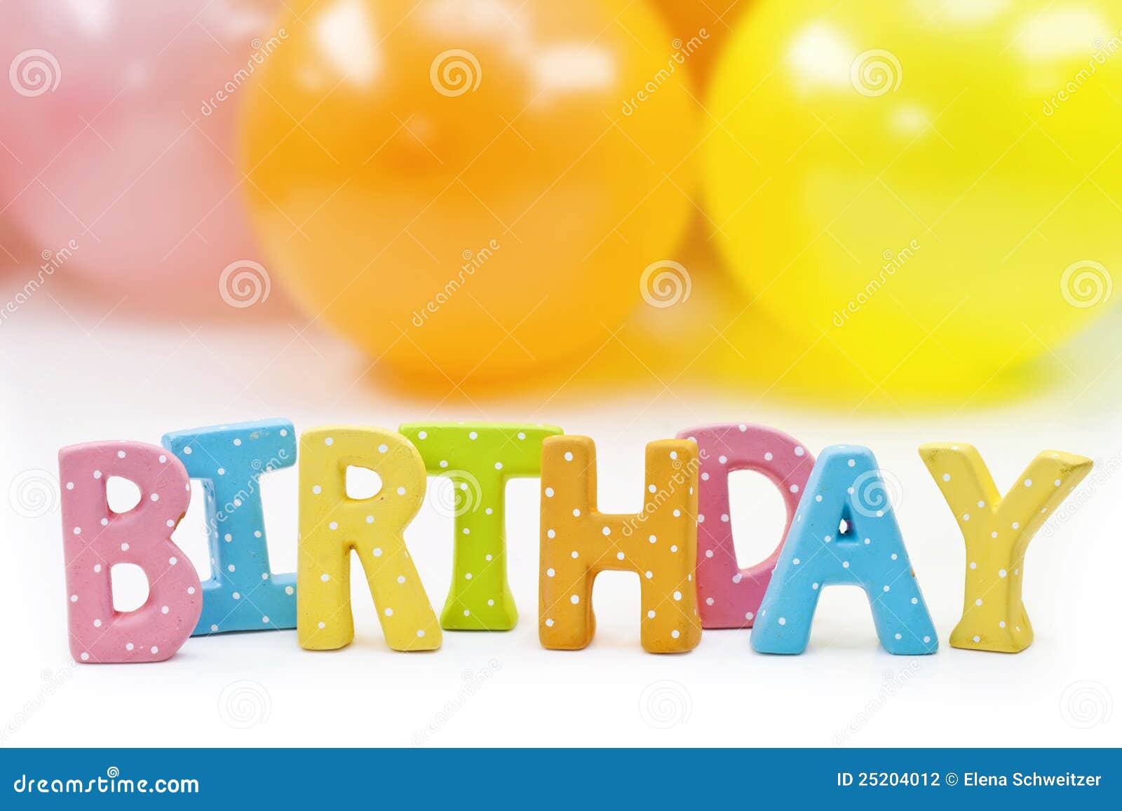 Colorful letters birthday stock photo. Image of color - 25204012