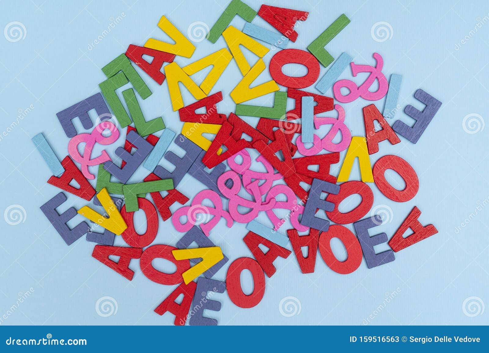 The Colorful Letters Falling Down Stock Image - Image of letters ...